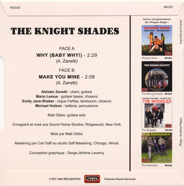 Buy Knight Shades, The : The Knight Shades (7",45 RPM,Single,Limited ...